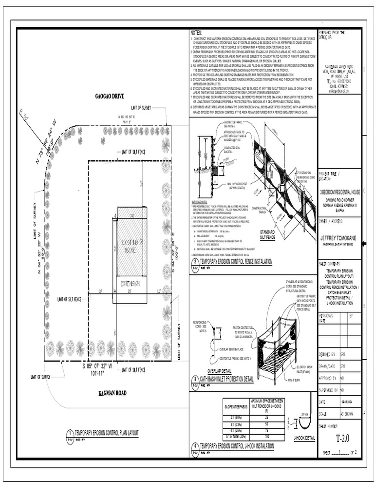 Erosion Control Plan Layout | PDF