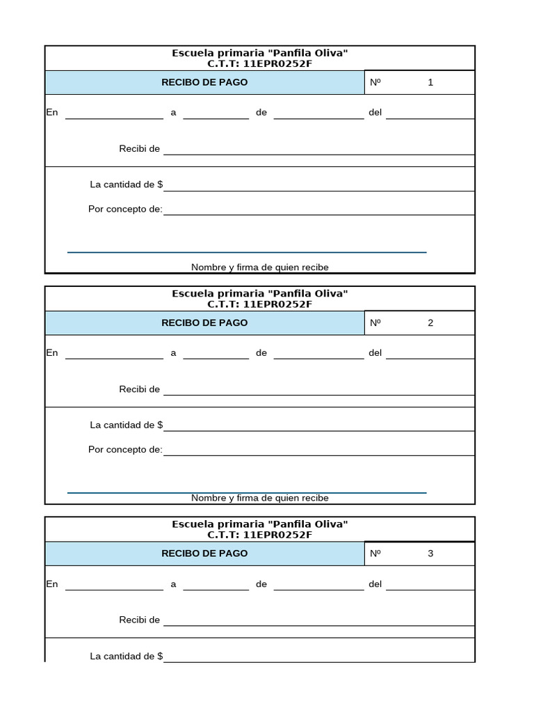 Recibo de Pago Cuota | PDF