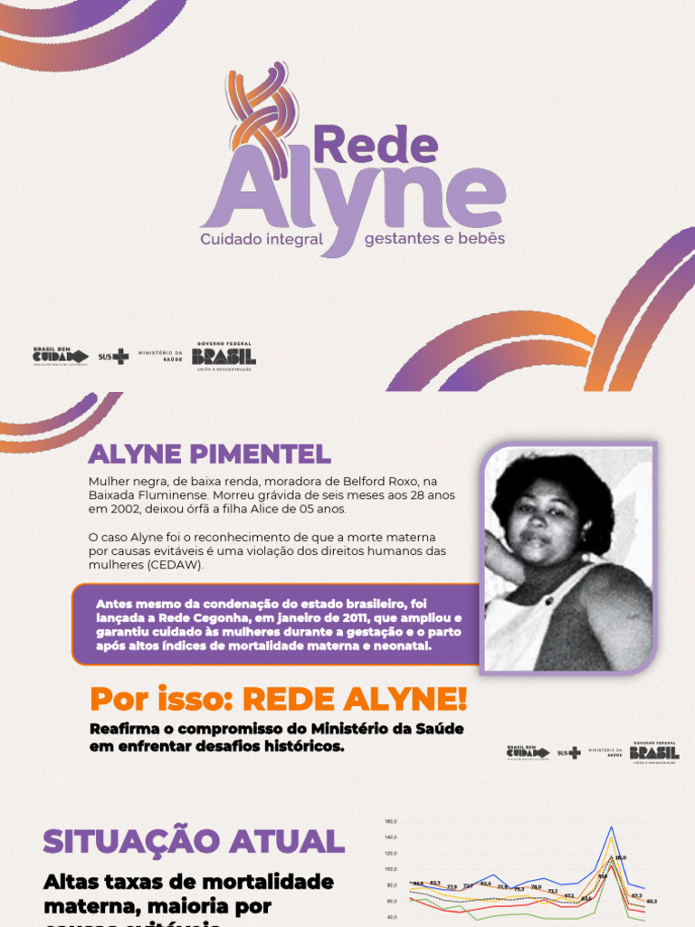 Apresentacao Rede Alyne | PDF | Gravidez | Parto