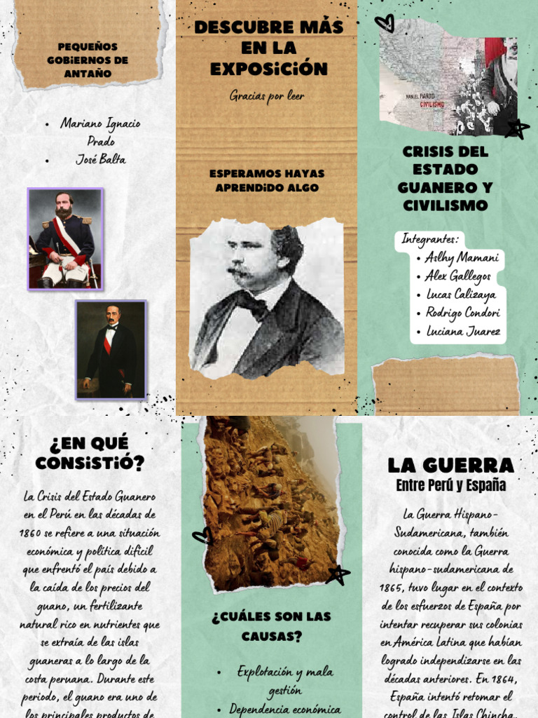 Tríptico - Crisis Del Estado Guanero y Civilismo - CCSS | PDF