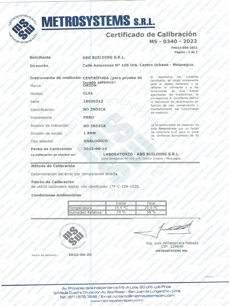 Centrifuga Moq | PDF