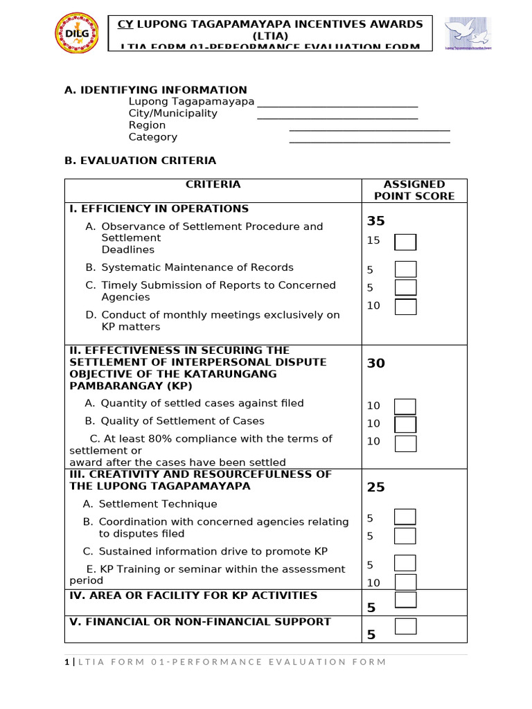 Ltia Forms 1-7 | PDF