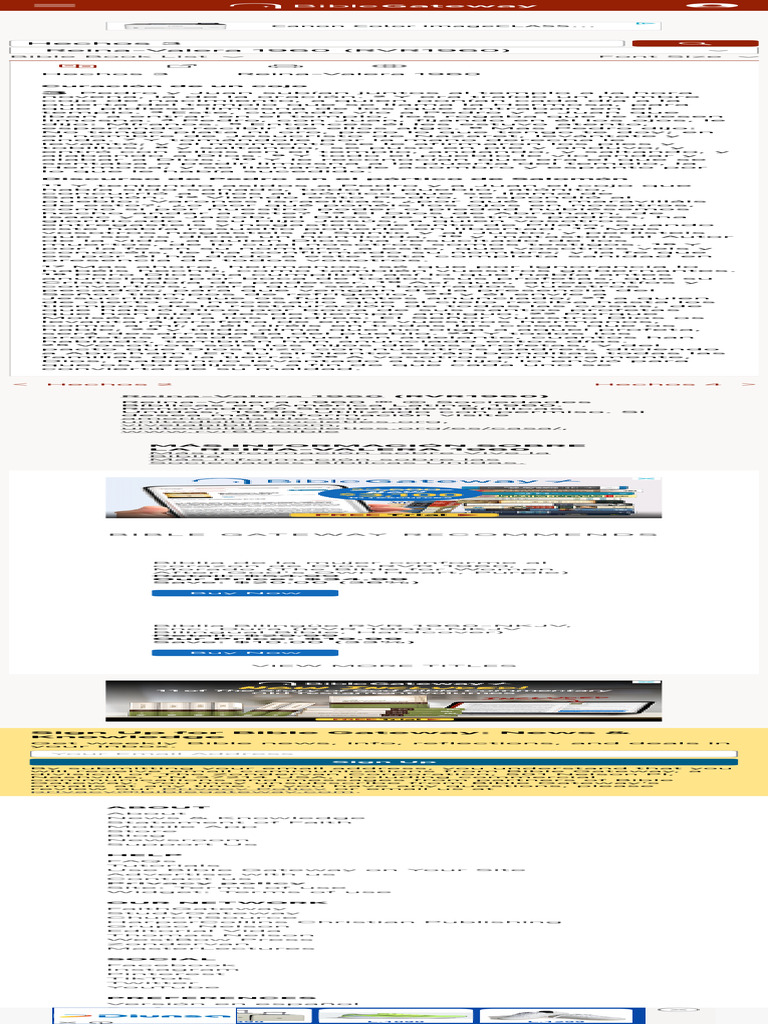 Hechos 3 RVR1960 - Curación de Un Cojo - Pedro y Juan - Bible Gateway | PDF