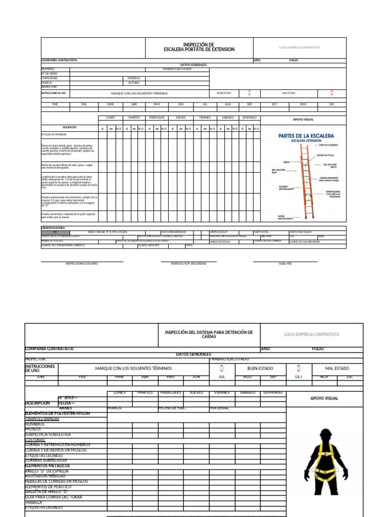 Check List Escaleras | PDF