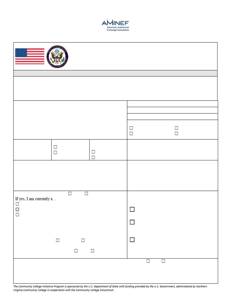 CCI Program AY 2021 2022 Application Form AFrev 3xi20 | PDF