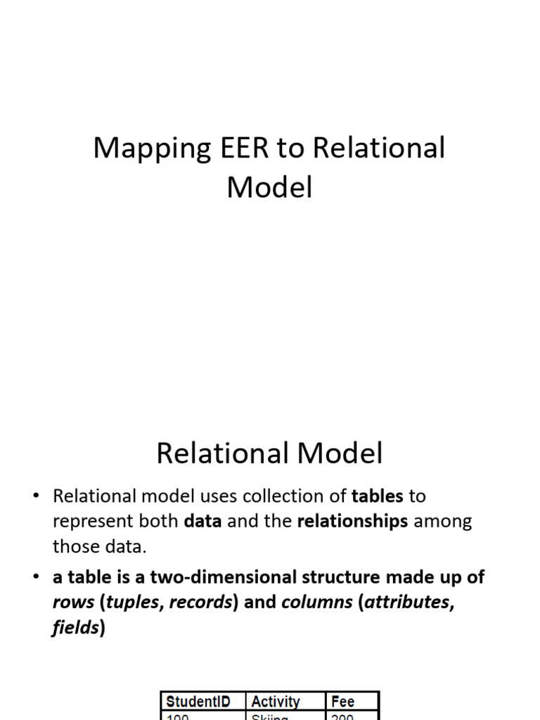4_chapter2_Mapping EER to Relational | PDF