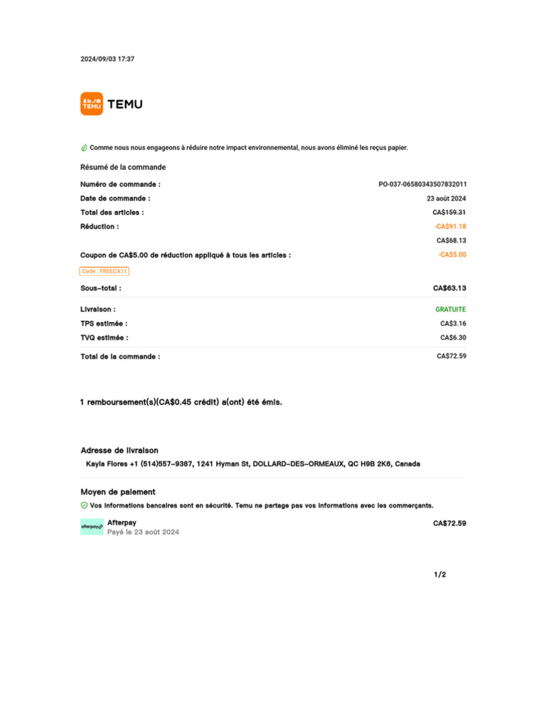 Print for TEMU | PDF