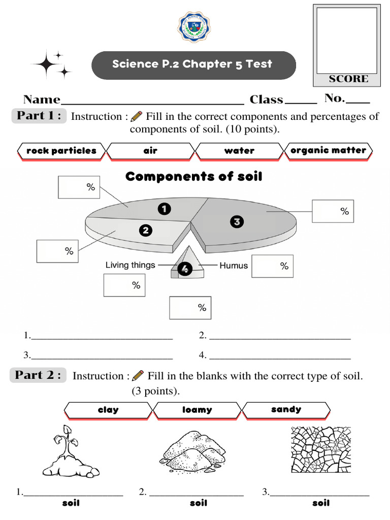 Science Worksheet SOil | PDF