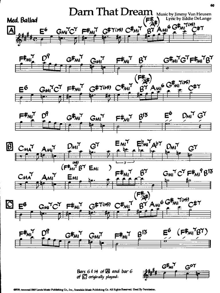 Darn That Dream Eb (The New Real Book Eb Vol 1) | PDF