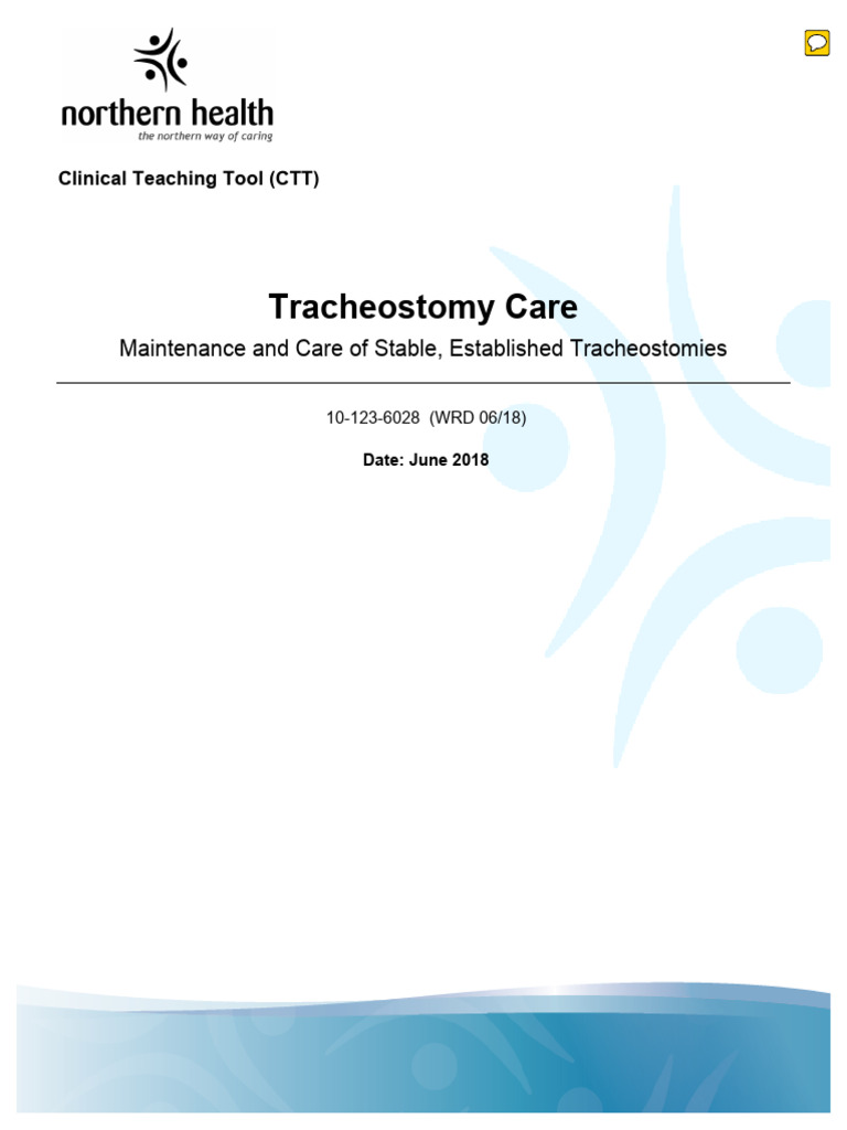 Tracheostomy Care CTT | PDF