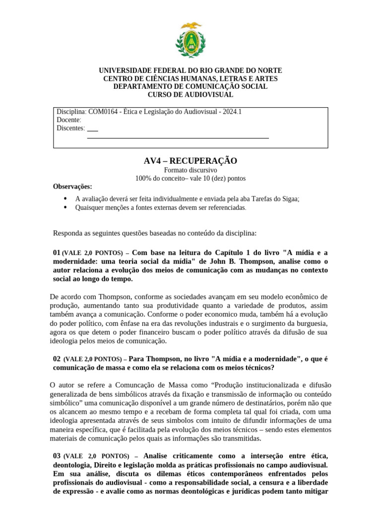 AV4 - Reposio | PDF