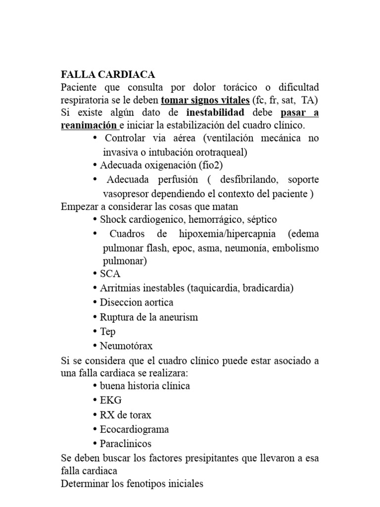 Falla Cardiaca | PDF