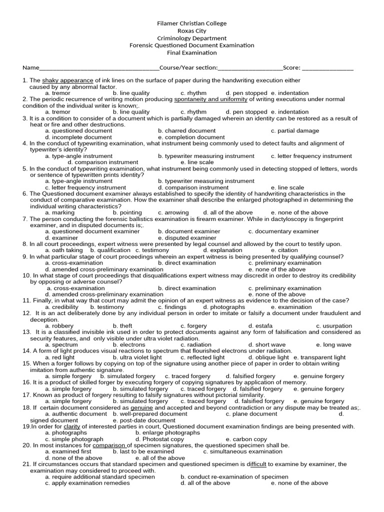 QDE Tutorial Questions Keyless | PDF | Witness | Expert Witness