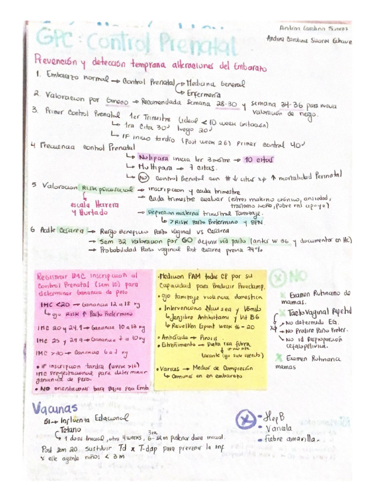 GPC Control Prenatal | PDF