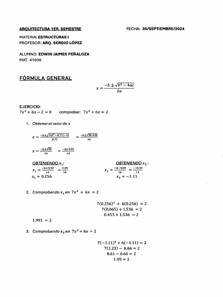 Formula General | PDF