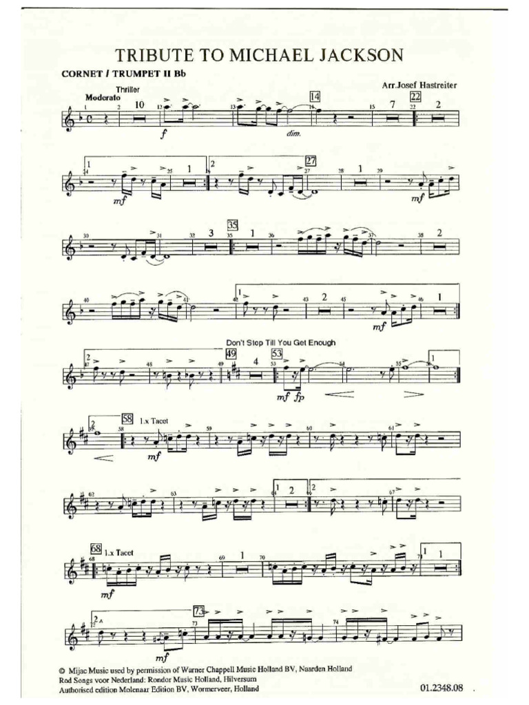 Trompeta 2 Michael Jackson Pdf