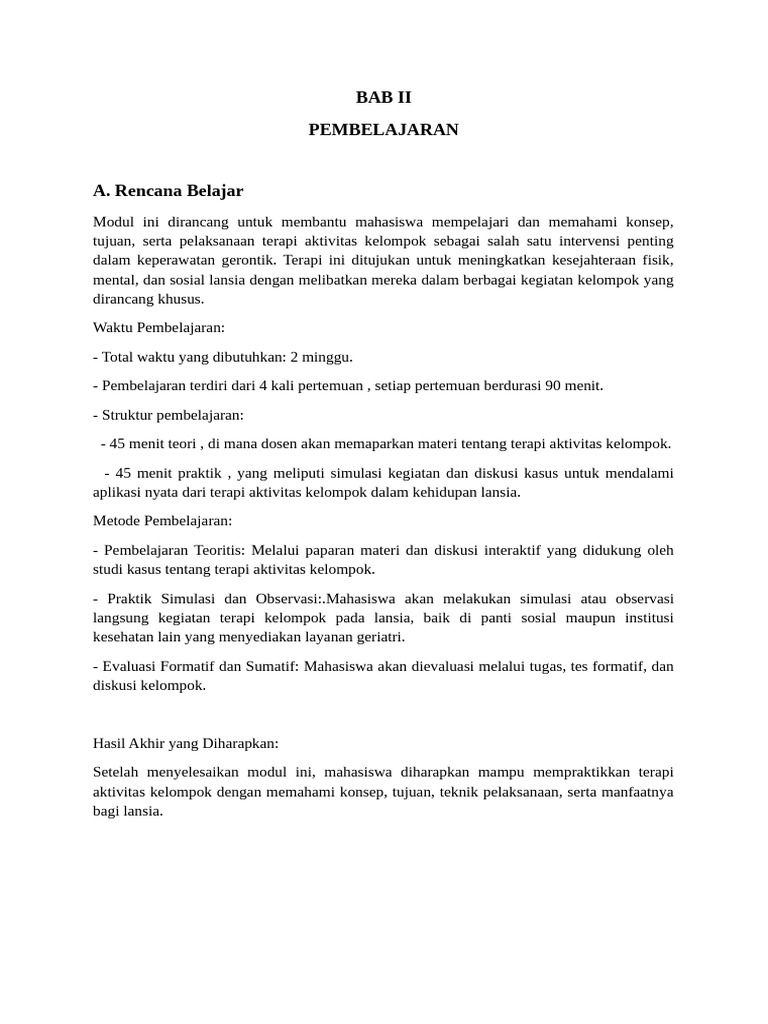Bab Ii Modul Tak | PDF