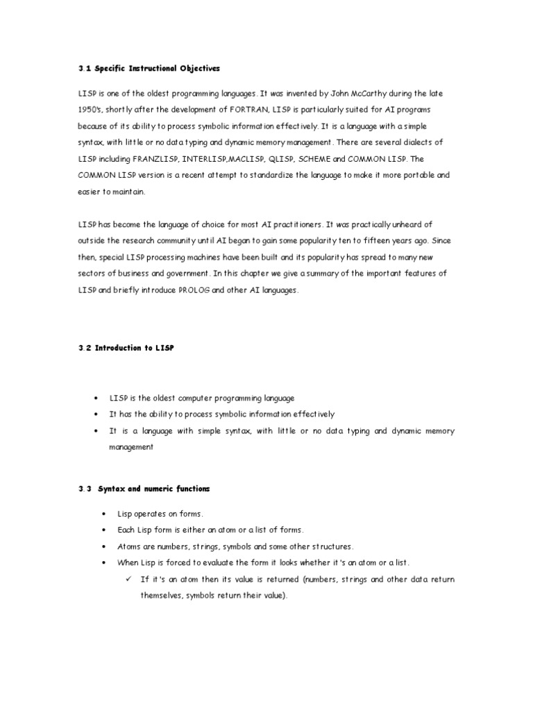 Module 1lisp | PDF | Summation | Parameter (Computer Programming)