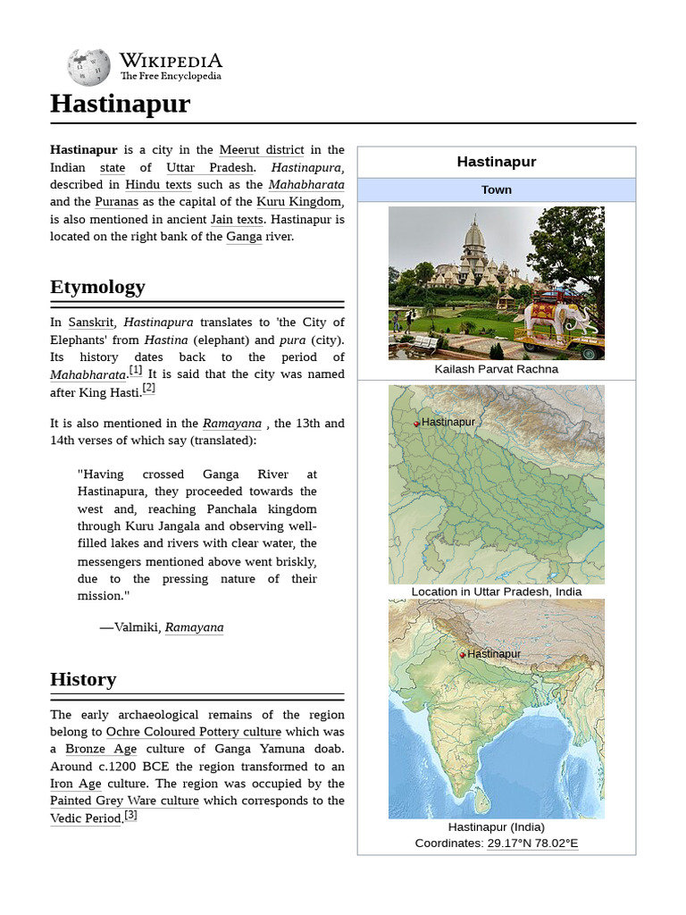 Hastinapur | PDF