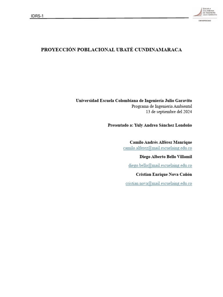 Entrega 1 Ubate | PDF