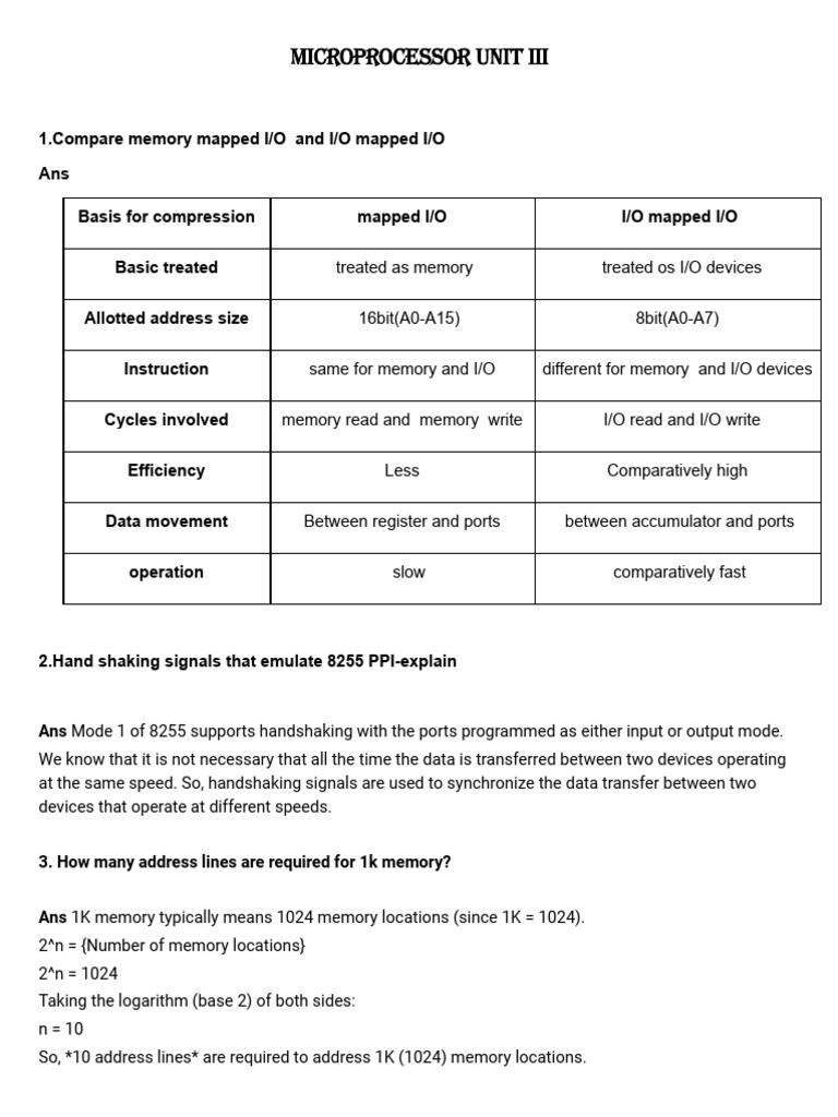 Microprocessor Unit III | PDF | Usb | Business