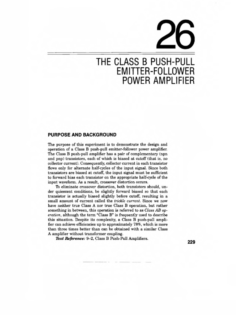 LP06 ClassBPowerAmp | PDF