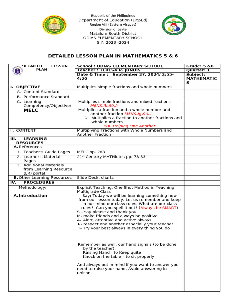 MATH-5&6-LP-Q1 2023-2024 | PDF