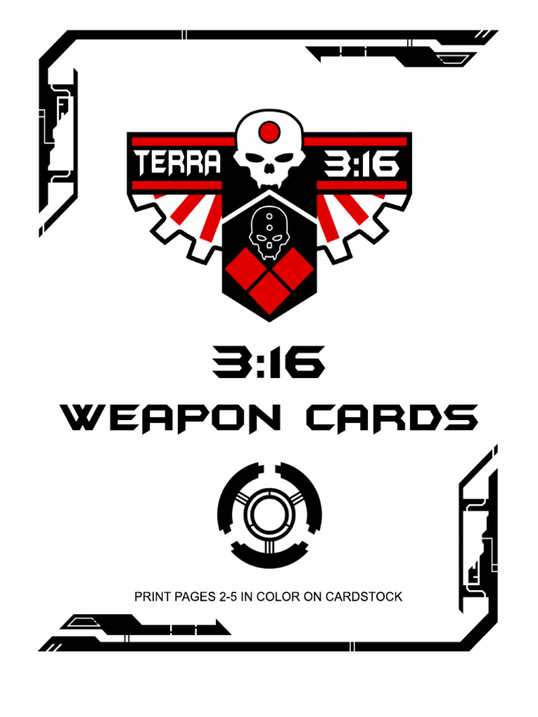 3-16 Weapon Cards | PDF