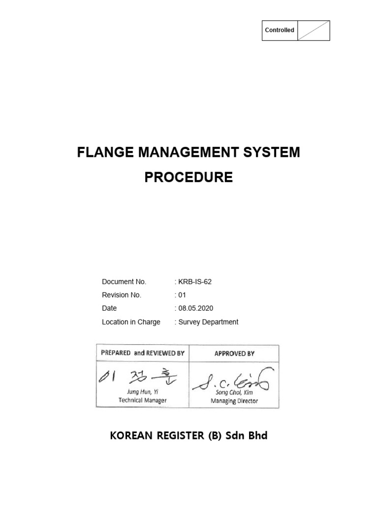 FMS Procedure - Copy | PDF