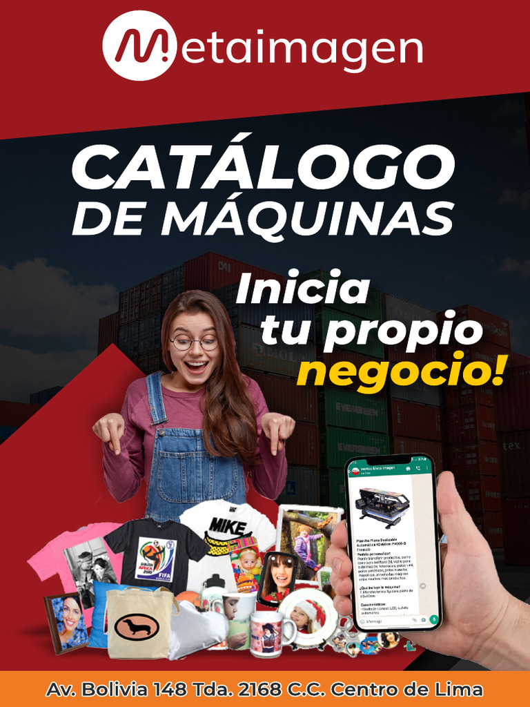 Catalogo Maquinas Meta Imagen | PDF