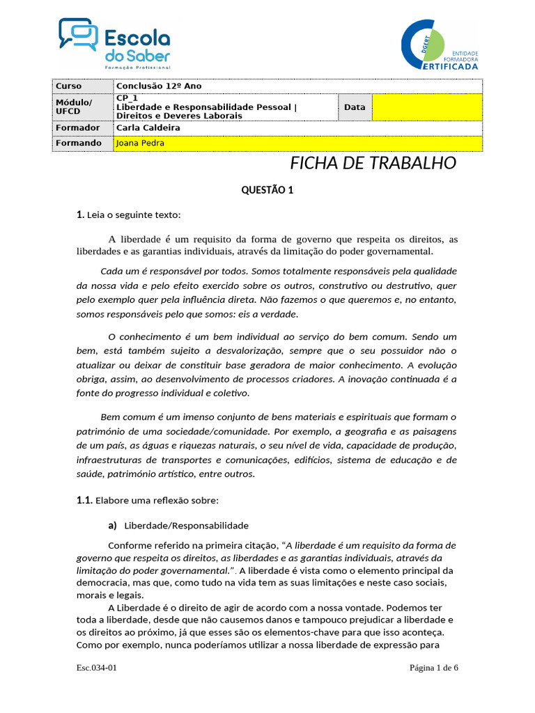 CP1 T1 Trabalho | PDF