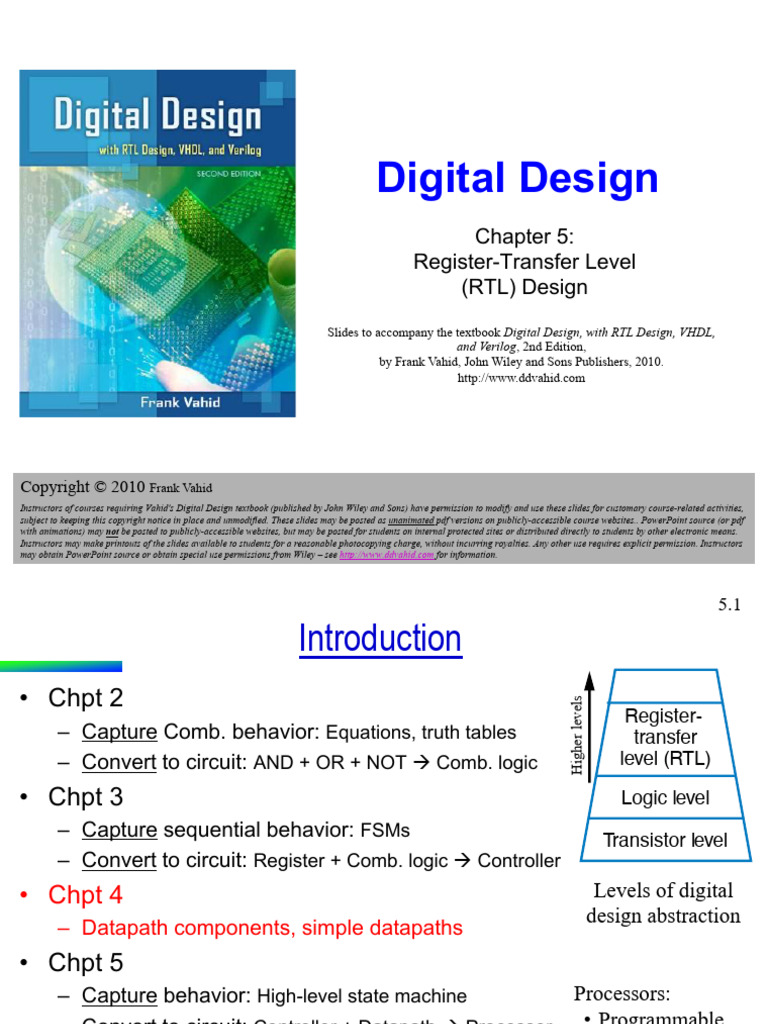 05 Ch05 RTL Design Frank Vahid | PDF