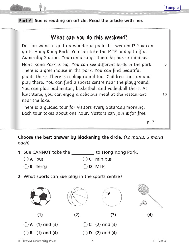 Power Up Test Papers 1b Sample | PDF