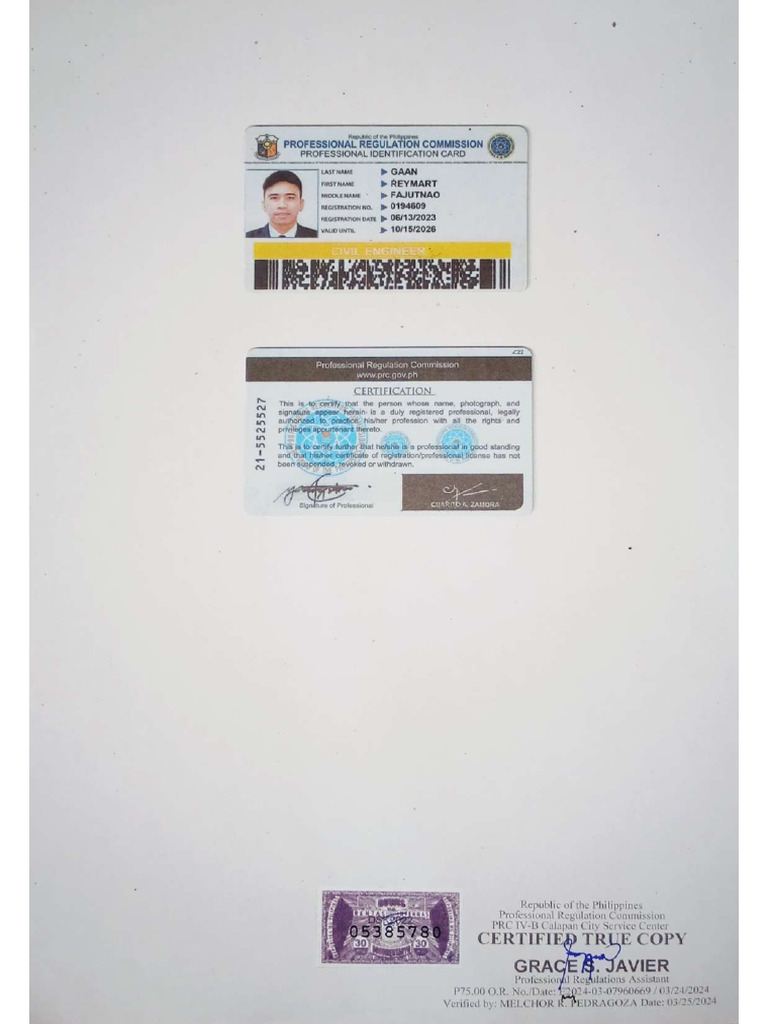 PRC Requirements | PDF