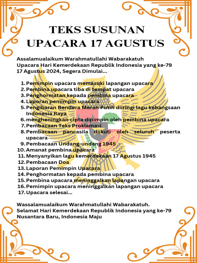 Teks Susunan Upacara Bedera | PDF