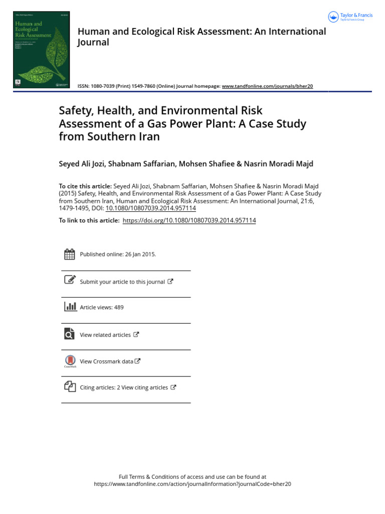 A Case Study Southern Iran | PDF