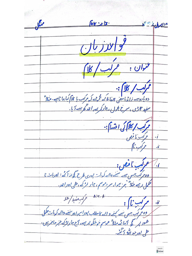 Urdu Grammer | PDF