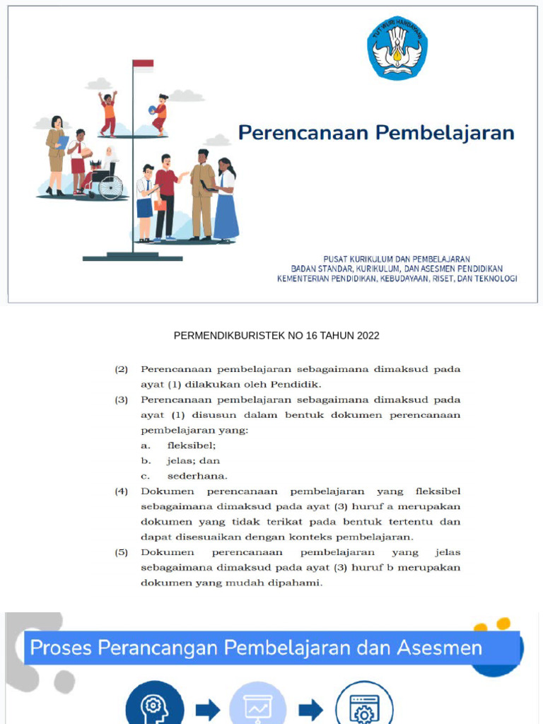 Perencanaan Pembelajaran Kurmer 2024 | PDF