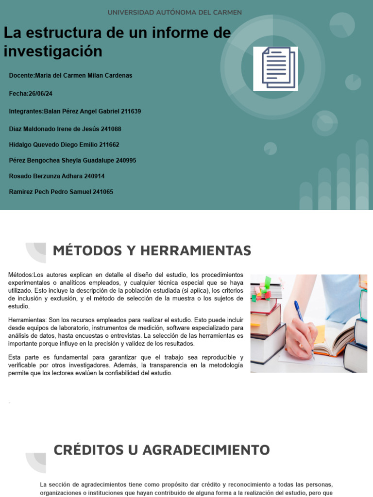 La estructura de un informe de investigacion | PDF