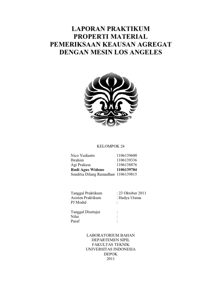 Pemeriksaan Keausan Agregat Dengan Mesin Los Angeles | PDF