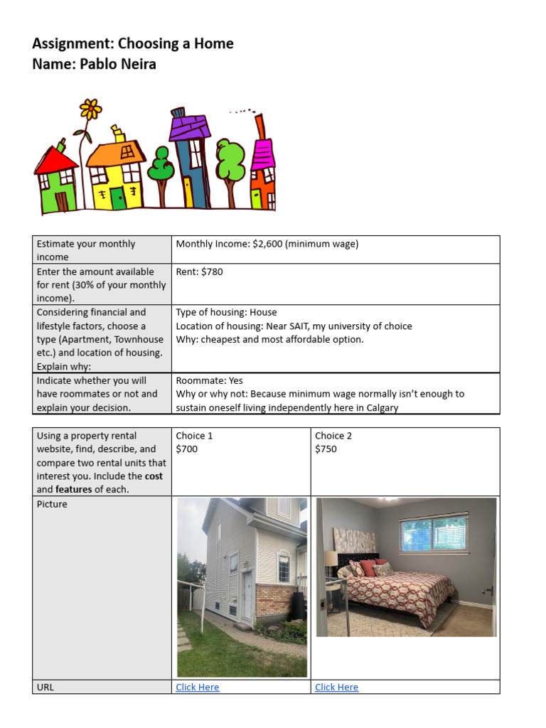 Choosing Home Template | PDF