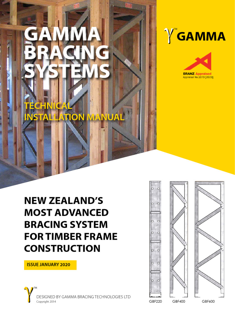 GAMMA BRACING FRAME-2019 TECHNICAL MANUAL Jan 2020 | PDF