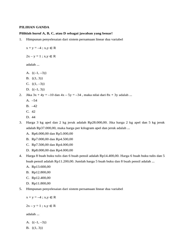 Naskah Soal ATS Ganjil Matematika Kelas 9 Tahun Ajaran 2024-2025 | PDF | Metode & Bahan Ajar
