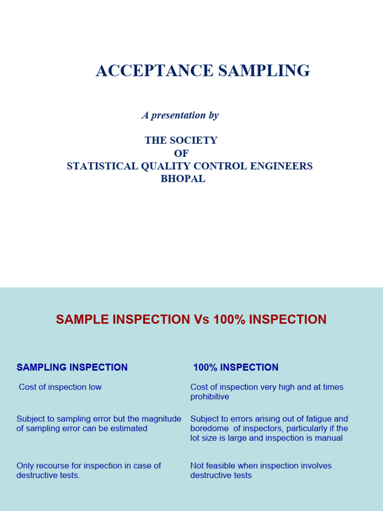Sampling Plan | PDF
