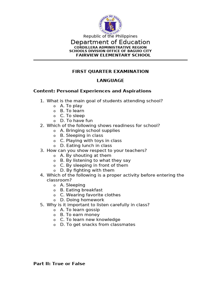 Pt-Week 1-Language - Deped Corner Digitals | PDF