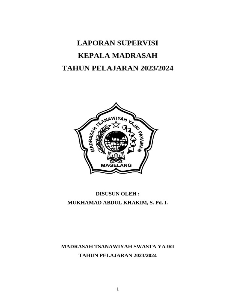 Laporan - Supervisi - 2023-2024 | PDF