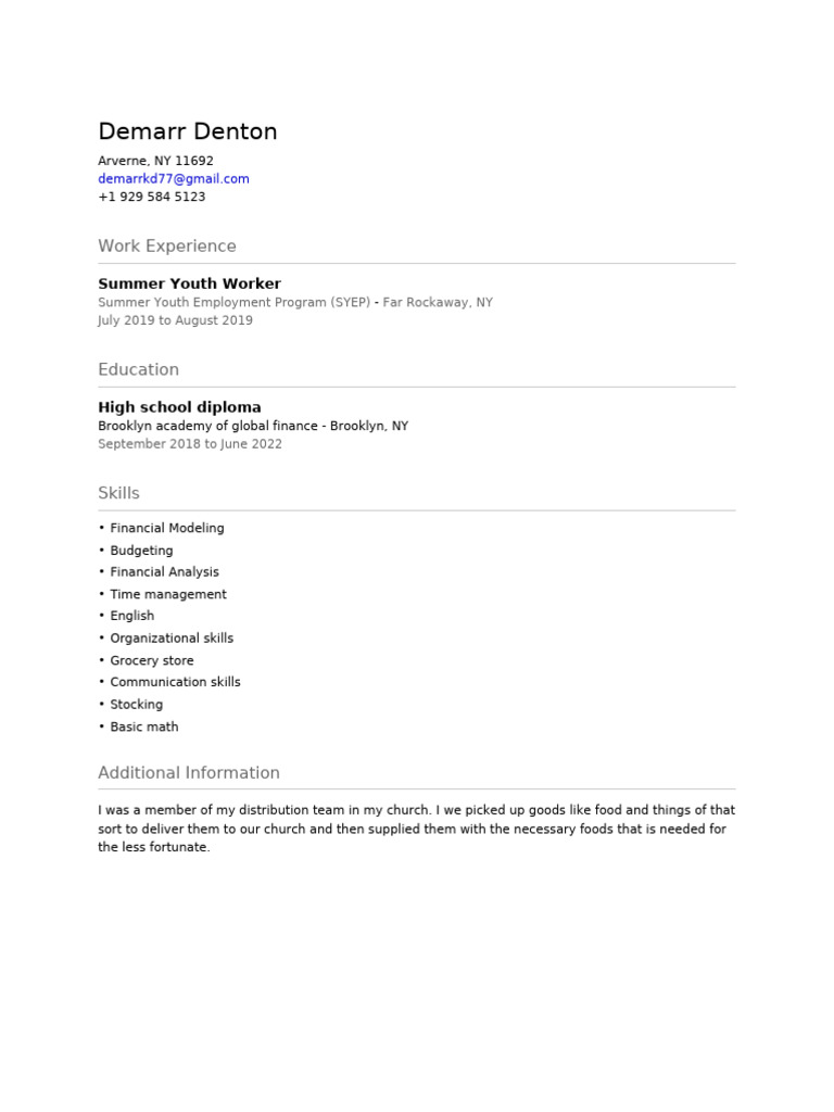 Demarr Denton 2 | PDF