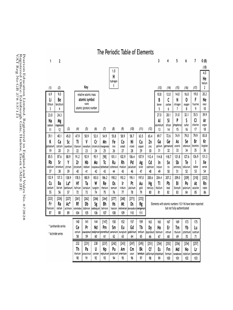 Chemistry Data Booklet | PDF