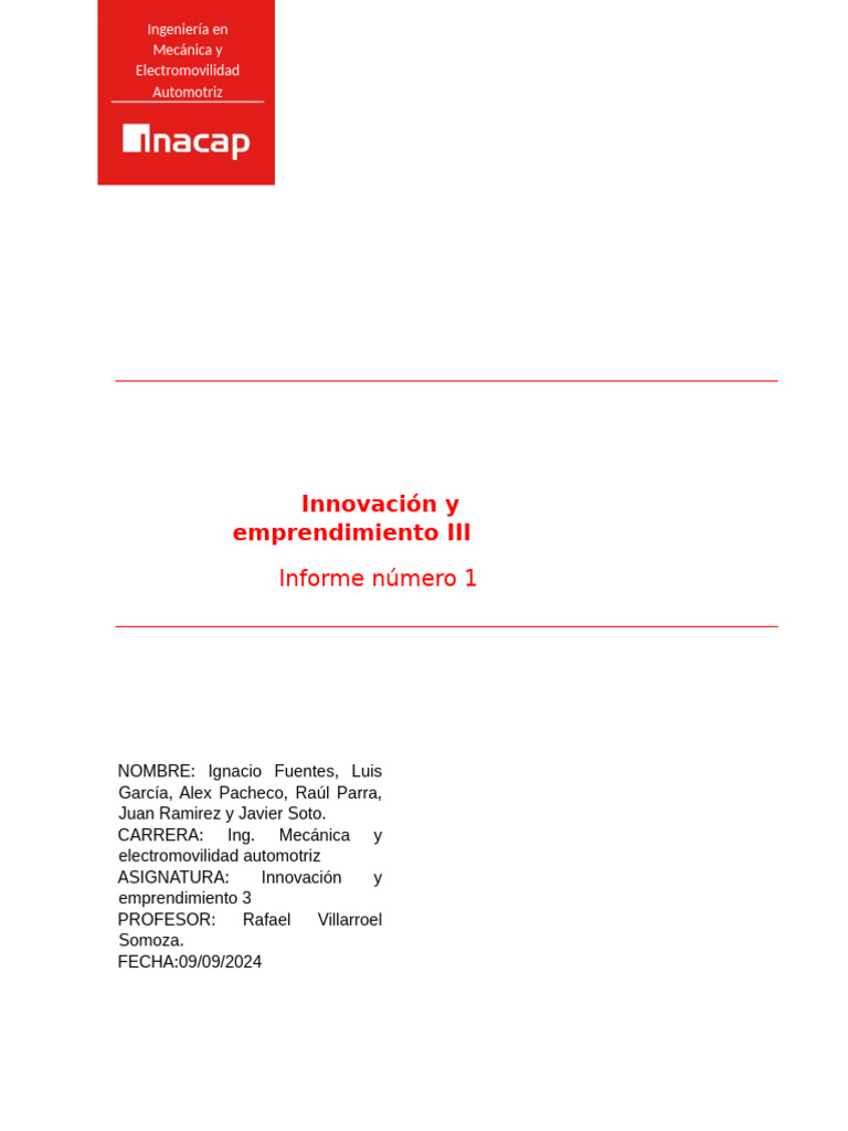 Informe Ino y em 3 | PDF