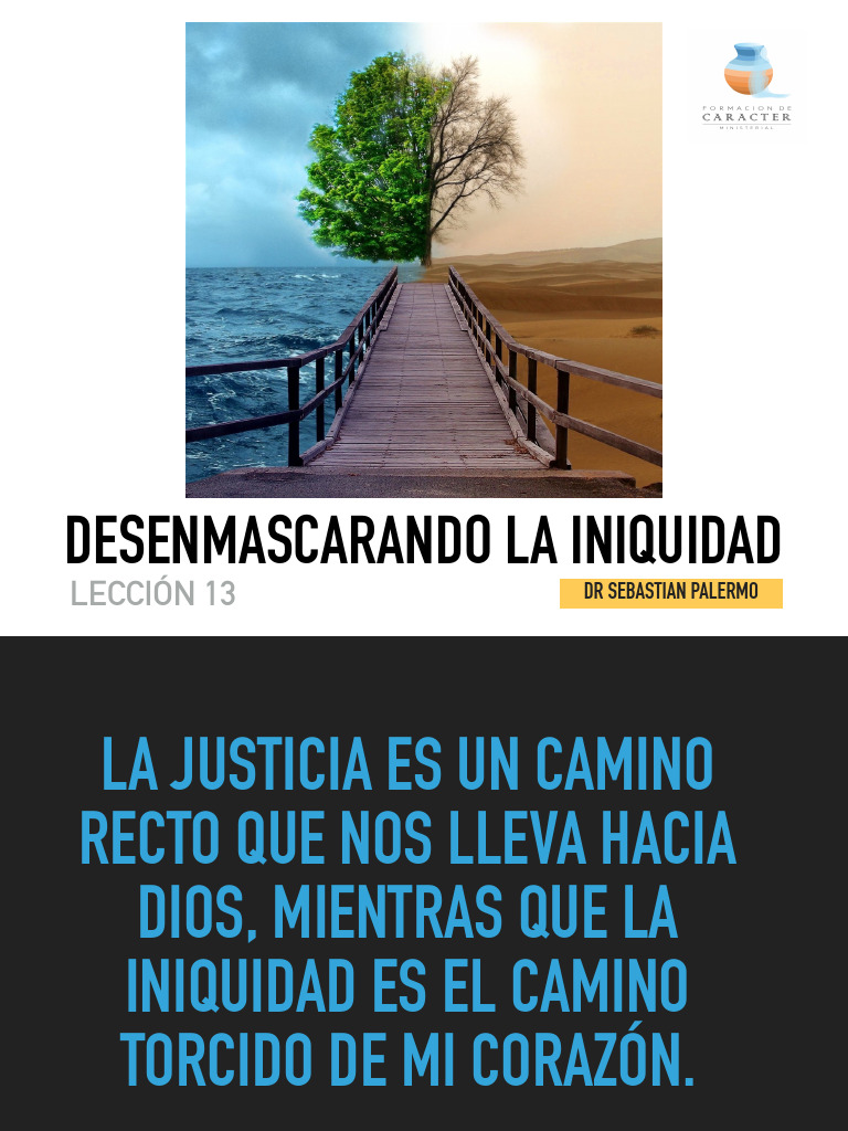L13 Desenmascarando La Iniquidad - PDF RR | PDF | Pecado | Derecho